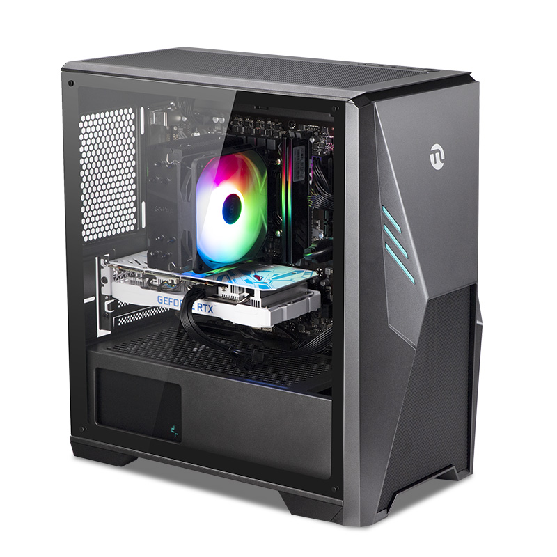Ningmei Gaming PC Desktop Intel Core i5 12400F 2.5 GHz CPU, RTX3050, 512G NVME SSD, 16GB DDR4 ...