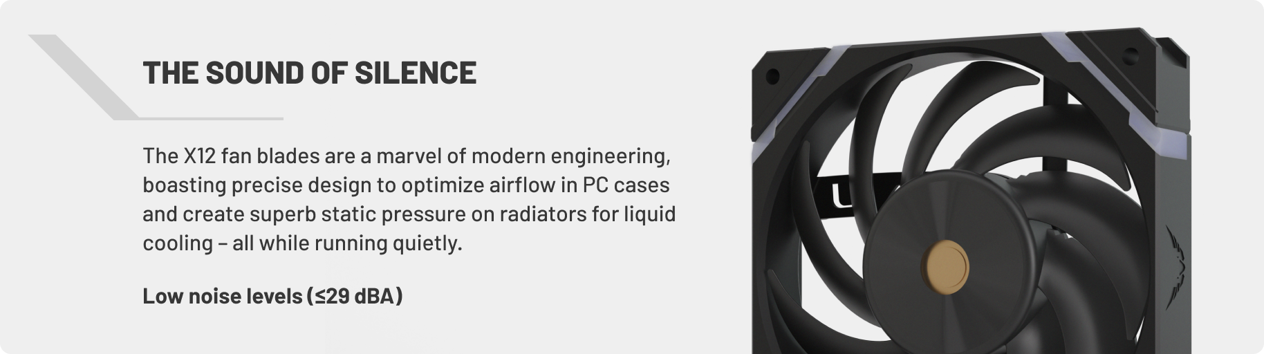 Valkyrie X12 Black PC Case Fan - 120mm - High Performance - aRGB LED ...