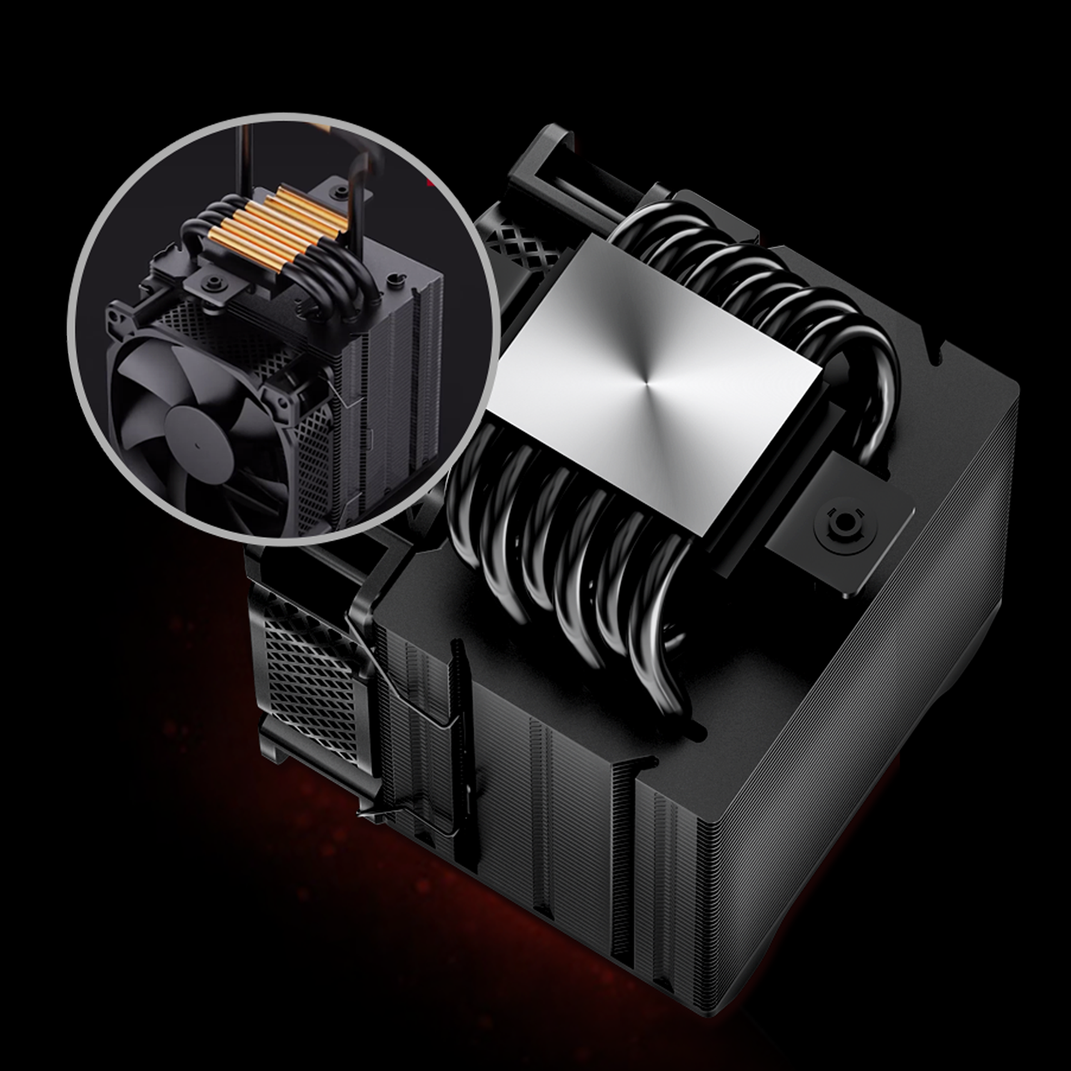 JONSBO HX6210 High Performance Air Cooler for ITX,6 Heatpipes 46 ...