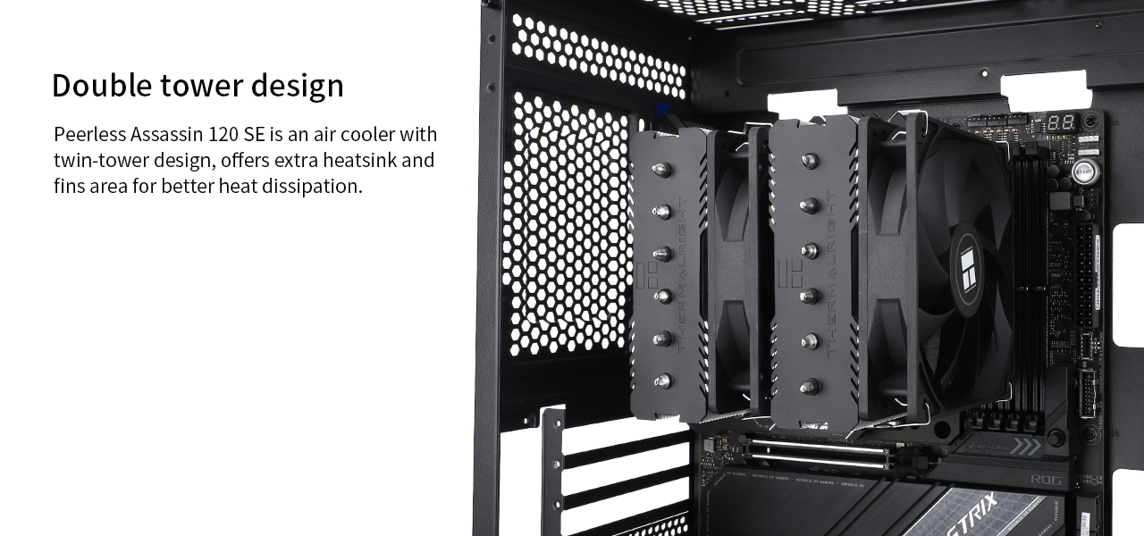 Thermalright Peerless Assassin 120 SE CPU Air Cooler, PA120 SE, 6 Heat ...