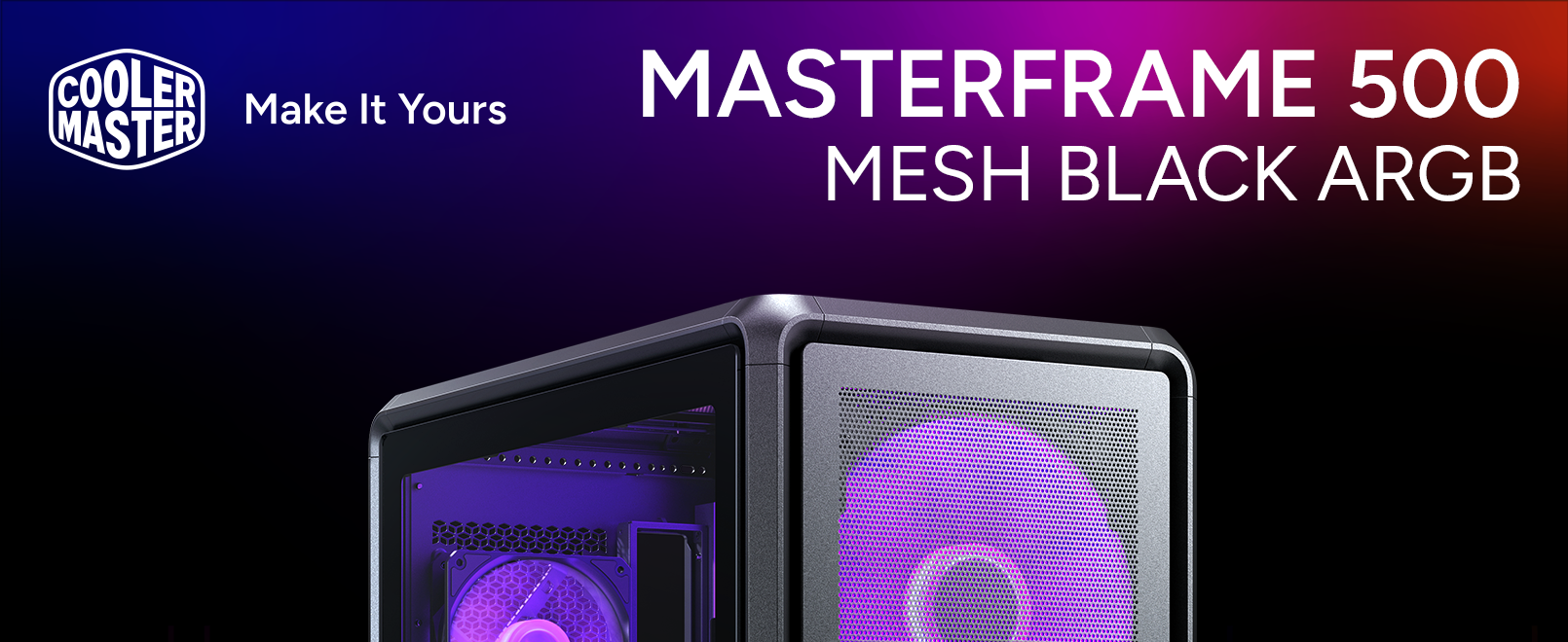 Cooler Master MasterFrame 500 Mesh ARGB ATX Mid-Tower PC Case - High ...