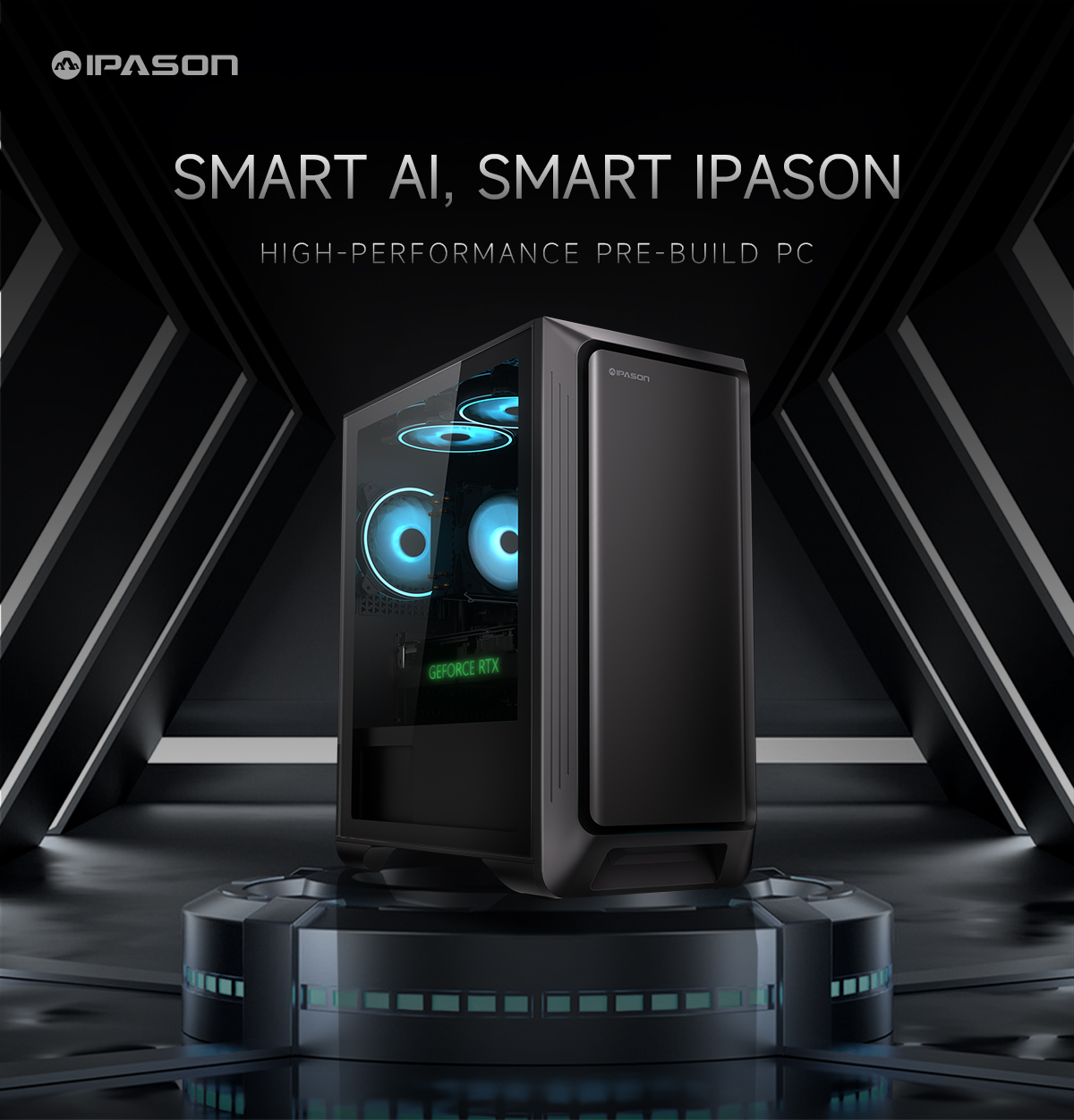 IPASON Gaming PC Desktop Ryzen7 5700X3D (8 Core up to 4.1GHz) ,NVIDIA ...