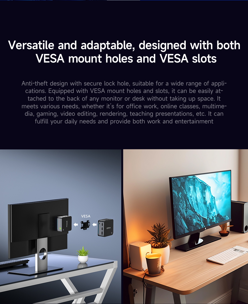 MLLSE GMKtec G2 Mini PC Windows 11 Pro Alder Lake N100 Intel 12th DDR5 ...