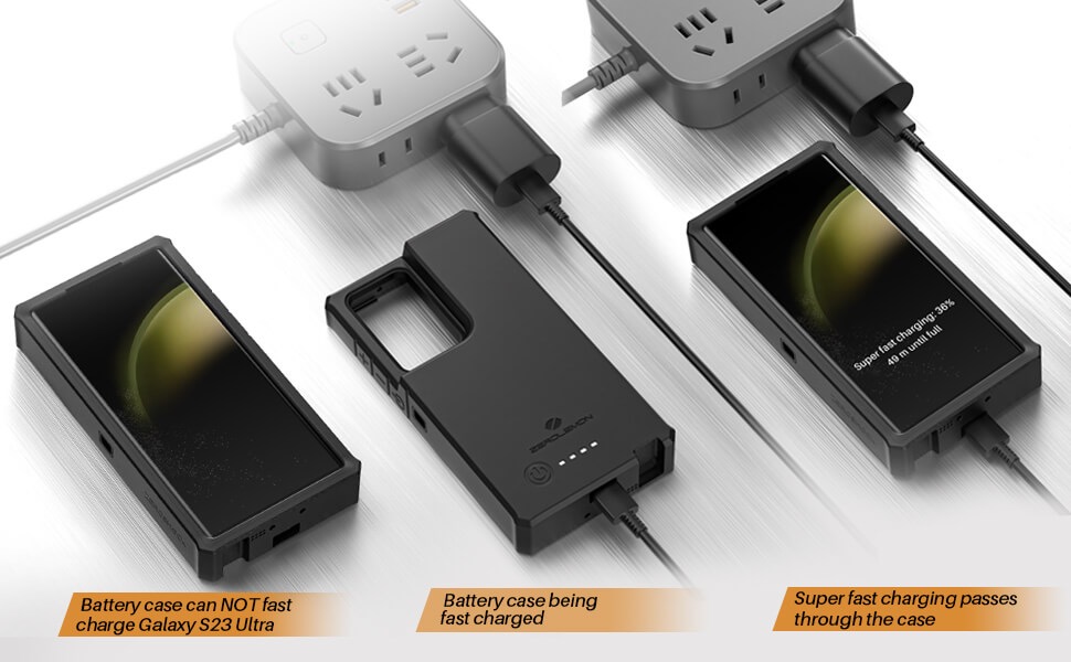 Zerolemon Battery Case For Galaxy S23 Ultra 10000mah Super Fast