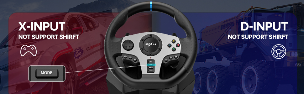 PXN Gaming Racing Wheel V9 Xbox Steering Wheel 270/900° Car Simulation ...