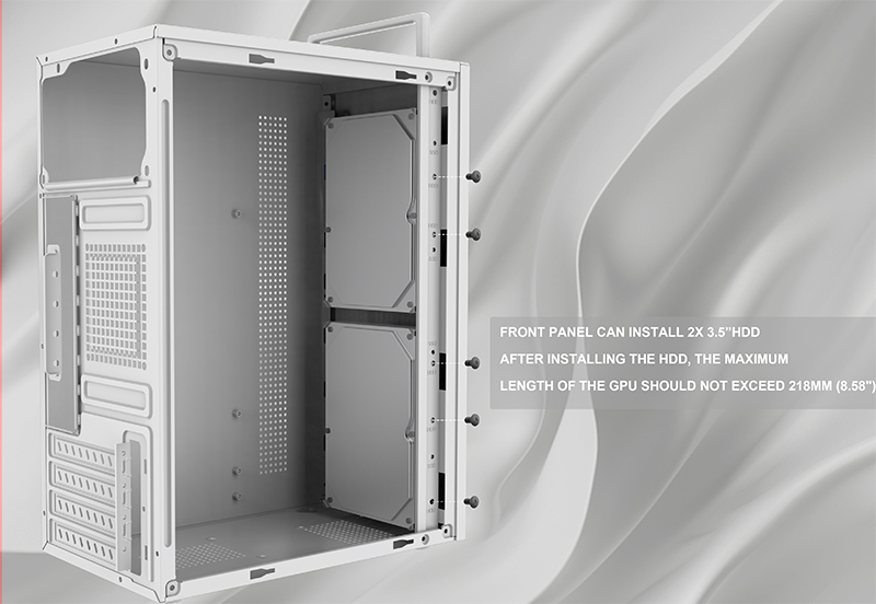 GPERHUAN matx case,itx case,Micro ATX PC Case for Office, Support MATX ...