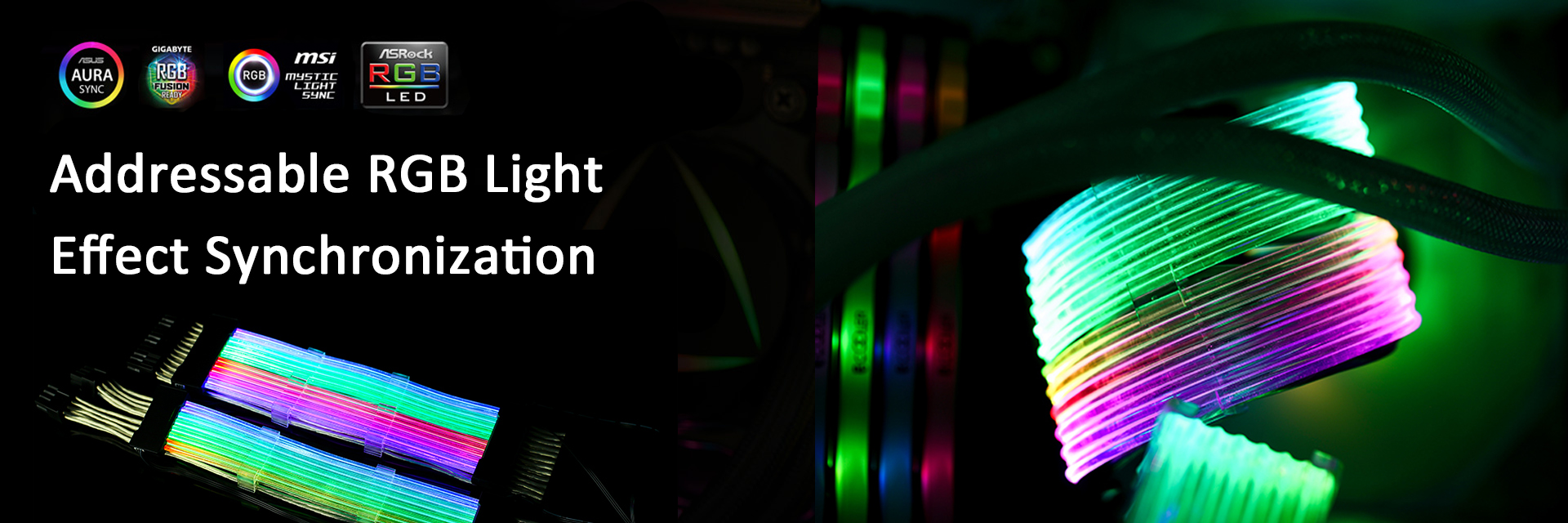 PANO-MOUNTS ATX RGB Extension Cable Triple 8Pin Graphics Card GPU ...