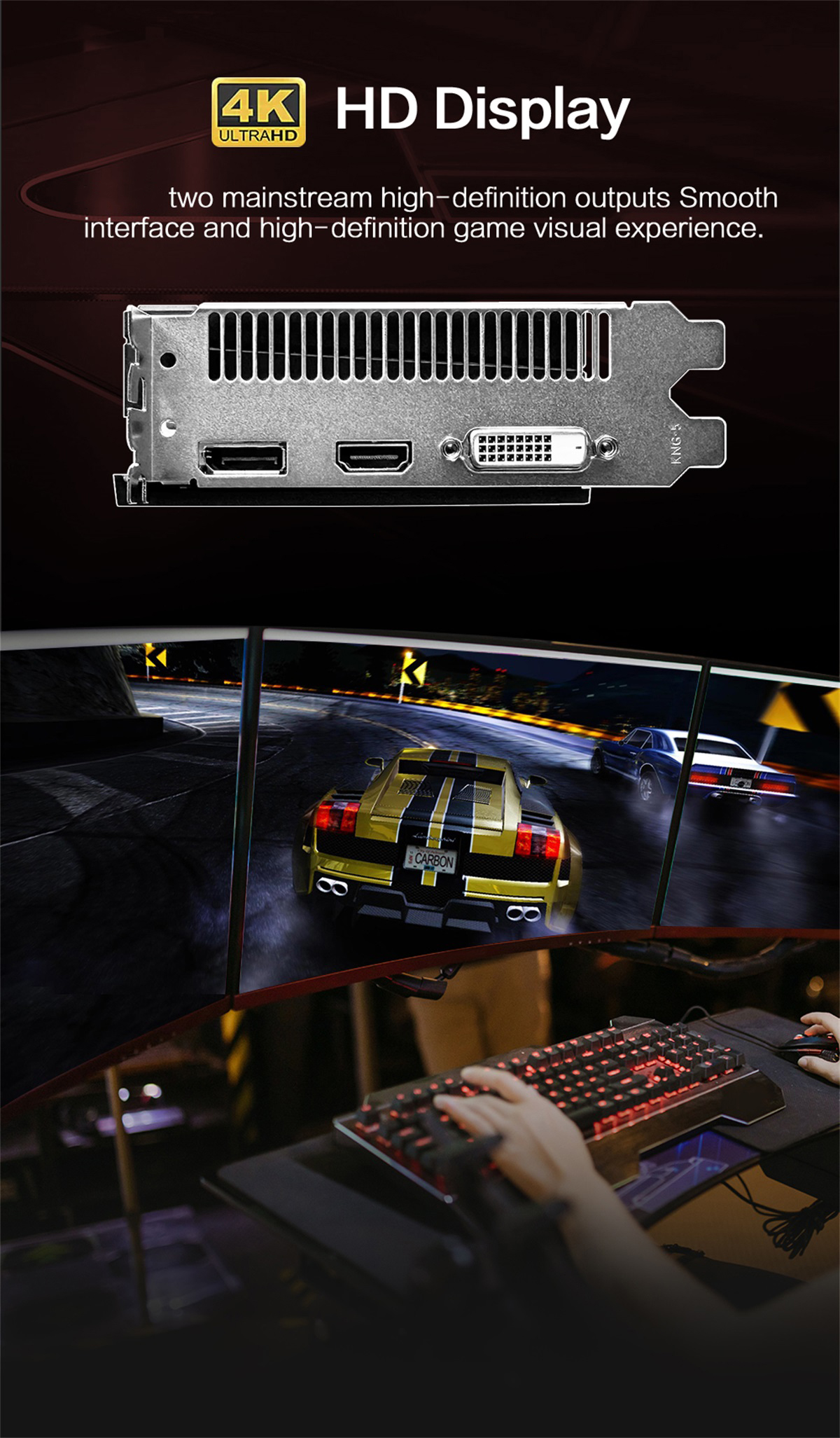 PELADN RX 580 8GB Graphics Card GPU DirectX 12 256-Bit GDDR5 PCI ...