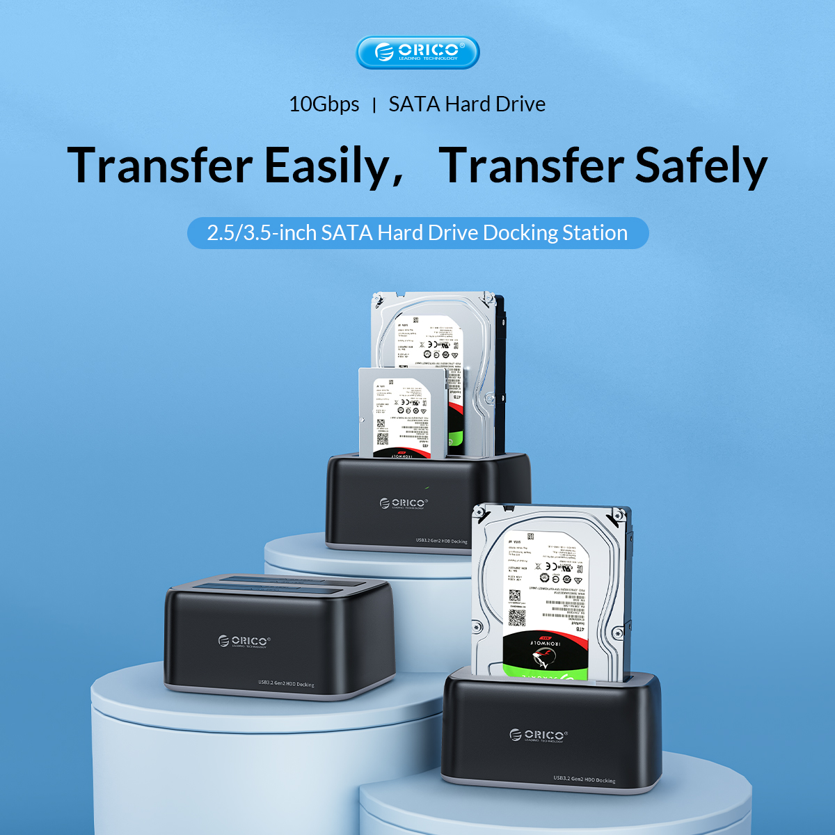 ORICO SATA to Type-C HDD Docking Station Super Speed 6Gbps External ...