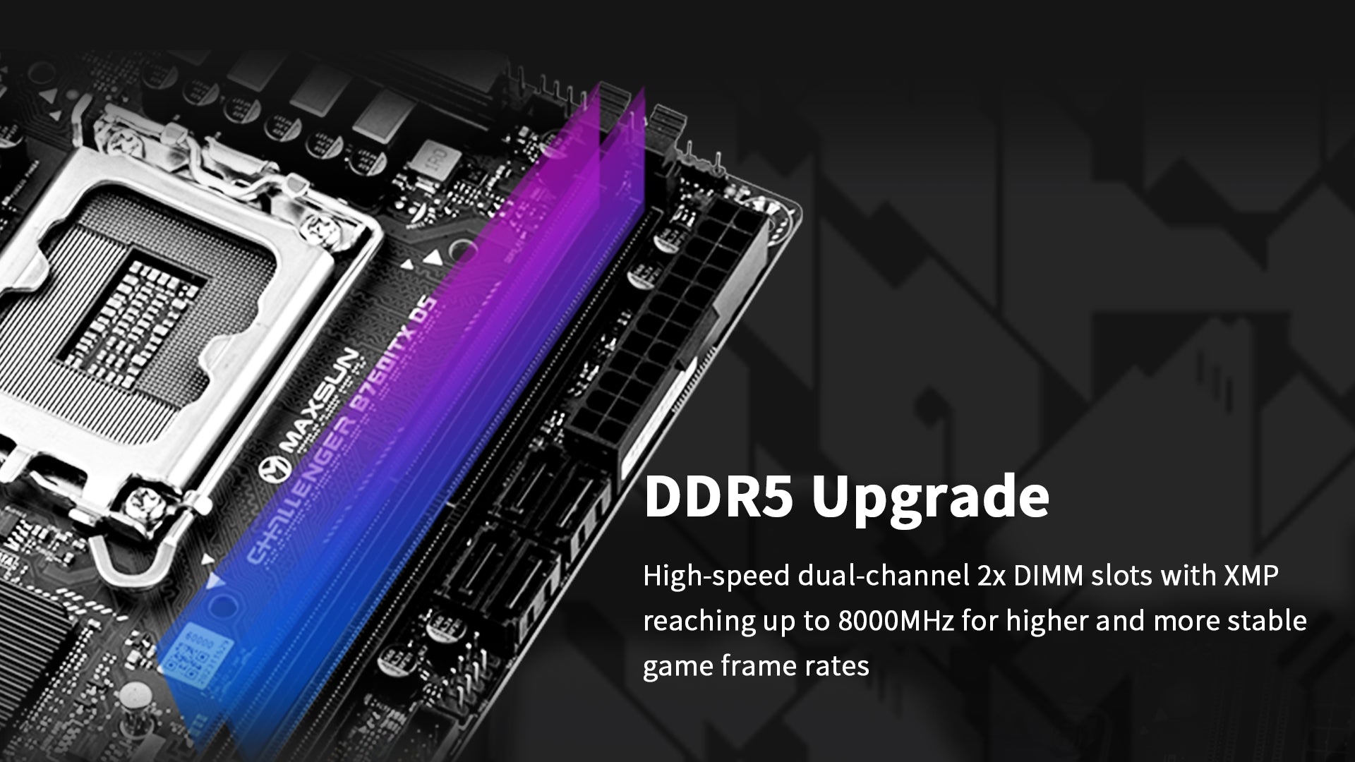 MAXSUN B760M ITX Motherboard LGA1700 DDR5 64GB Supports intel 14th 13th ...