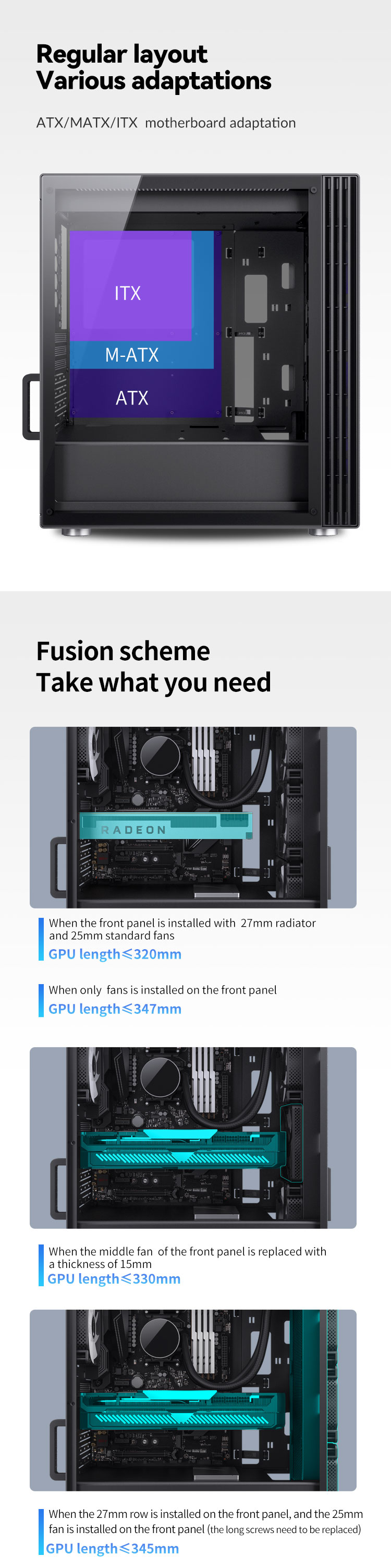 JONSBO U6 BLACK ATX Mid Tower Aluminum Computer Case, Semi-blackened ...