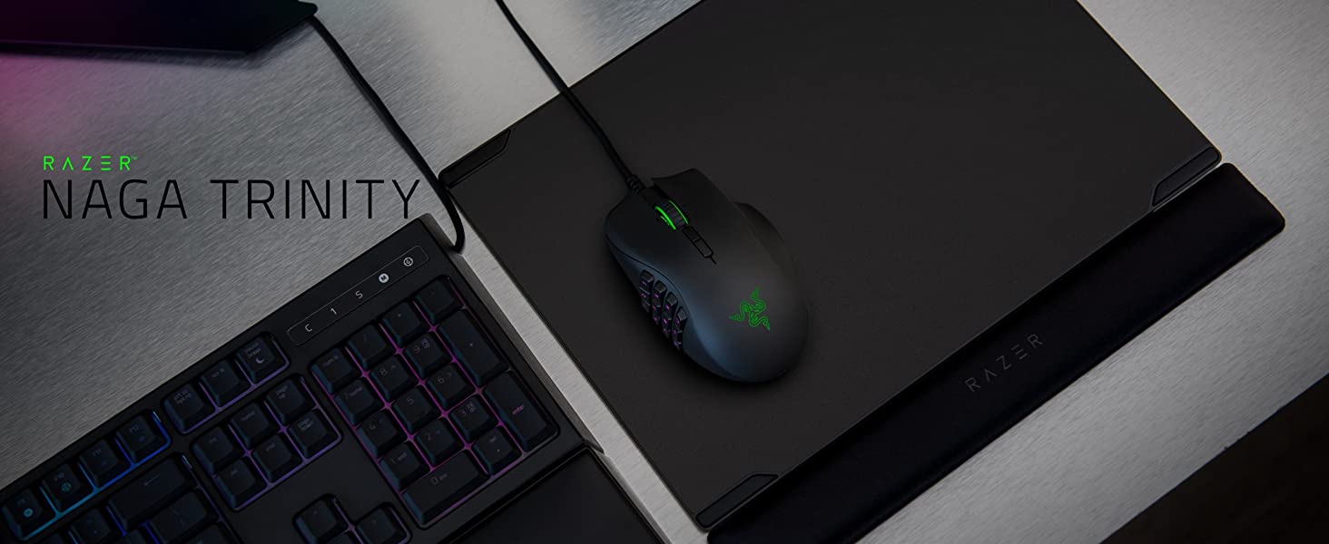 Razer Naga Trinity Gaming Mouse: 16,000 DPI Optical Sensor ...