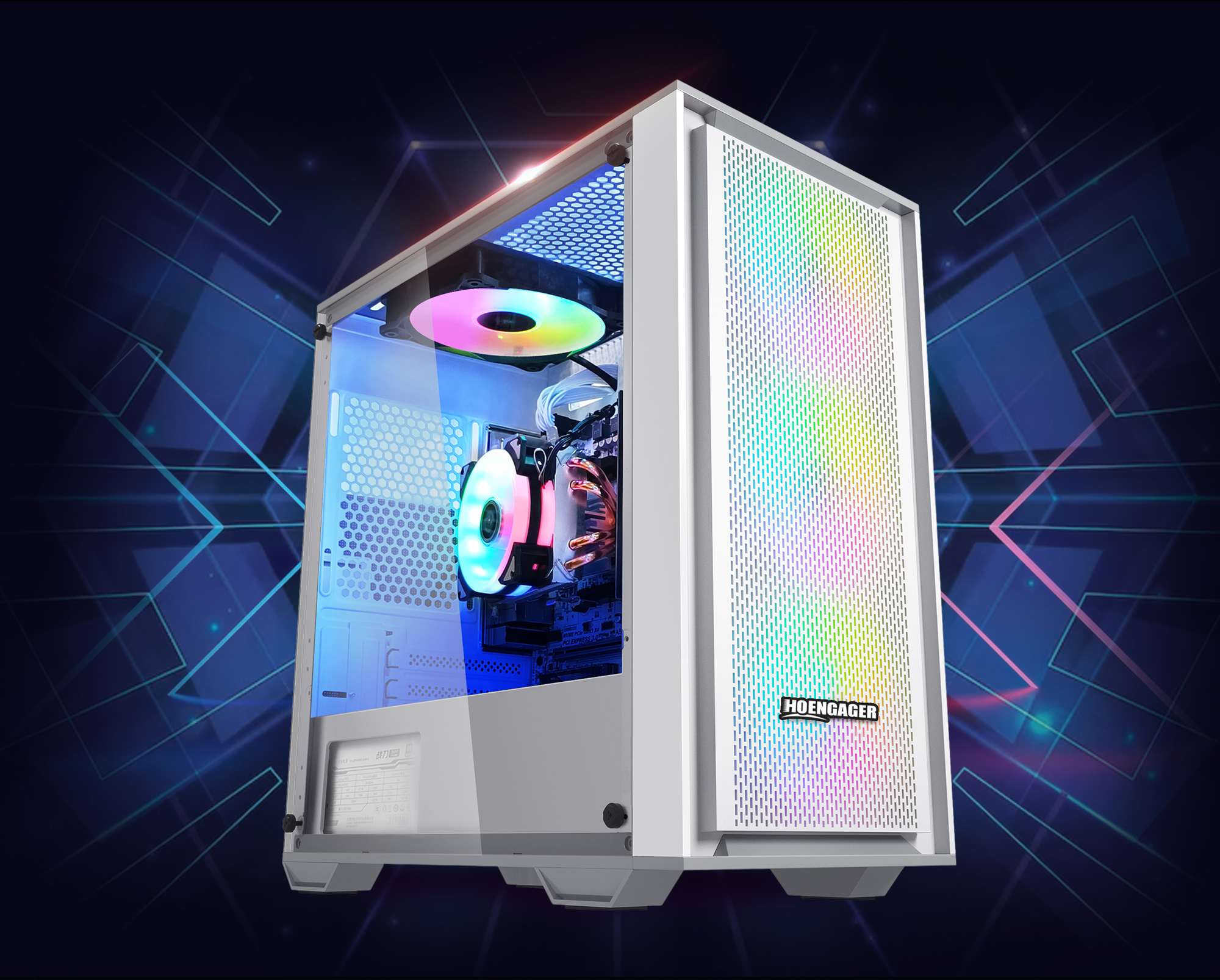 Hoengager Gaming desktop - AMD Ryzen 5 5600G 6 core 3.9GHz - 16GB DDR4 ...