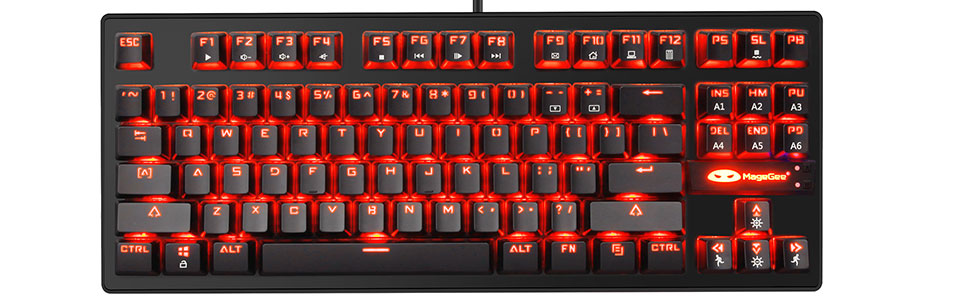MK1 PC Mechanical Gaming Keyboards - Red LED Backlit Mechanical ...