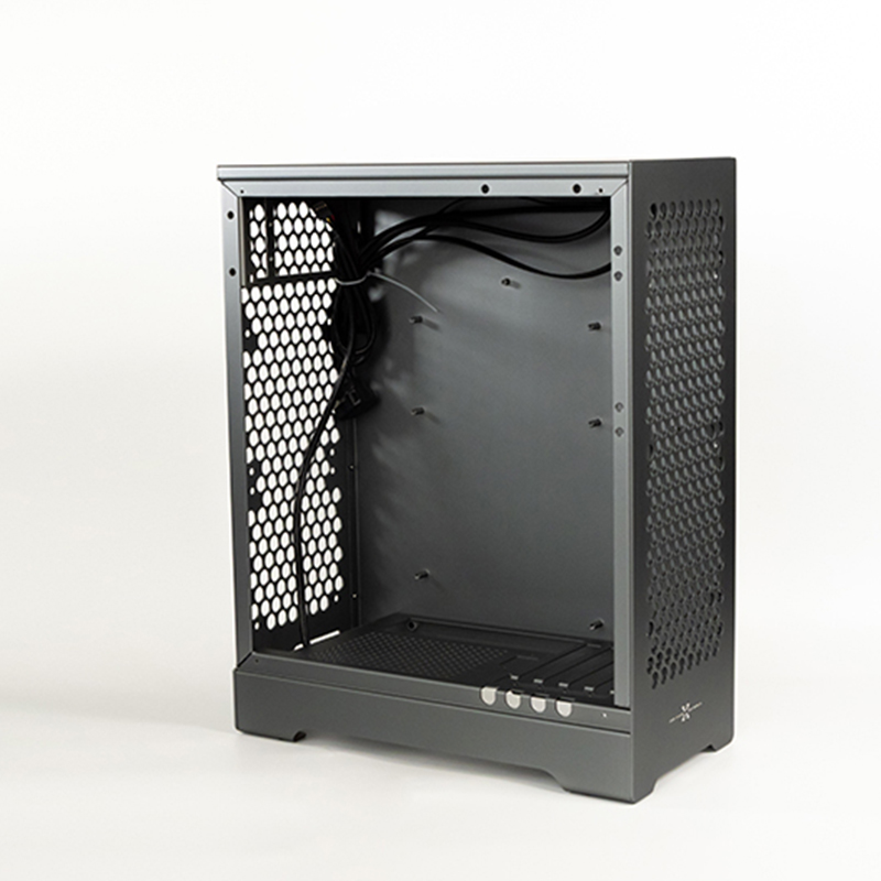 ZZEW C1 MATX/ITX Computer Case Revised Full Aluminum Silver Micro ATX ...