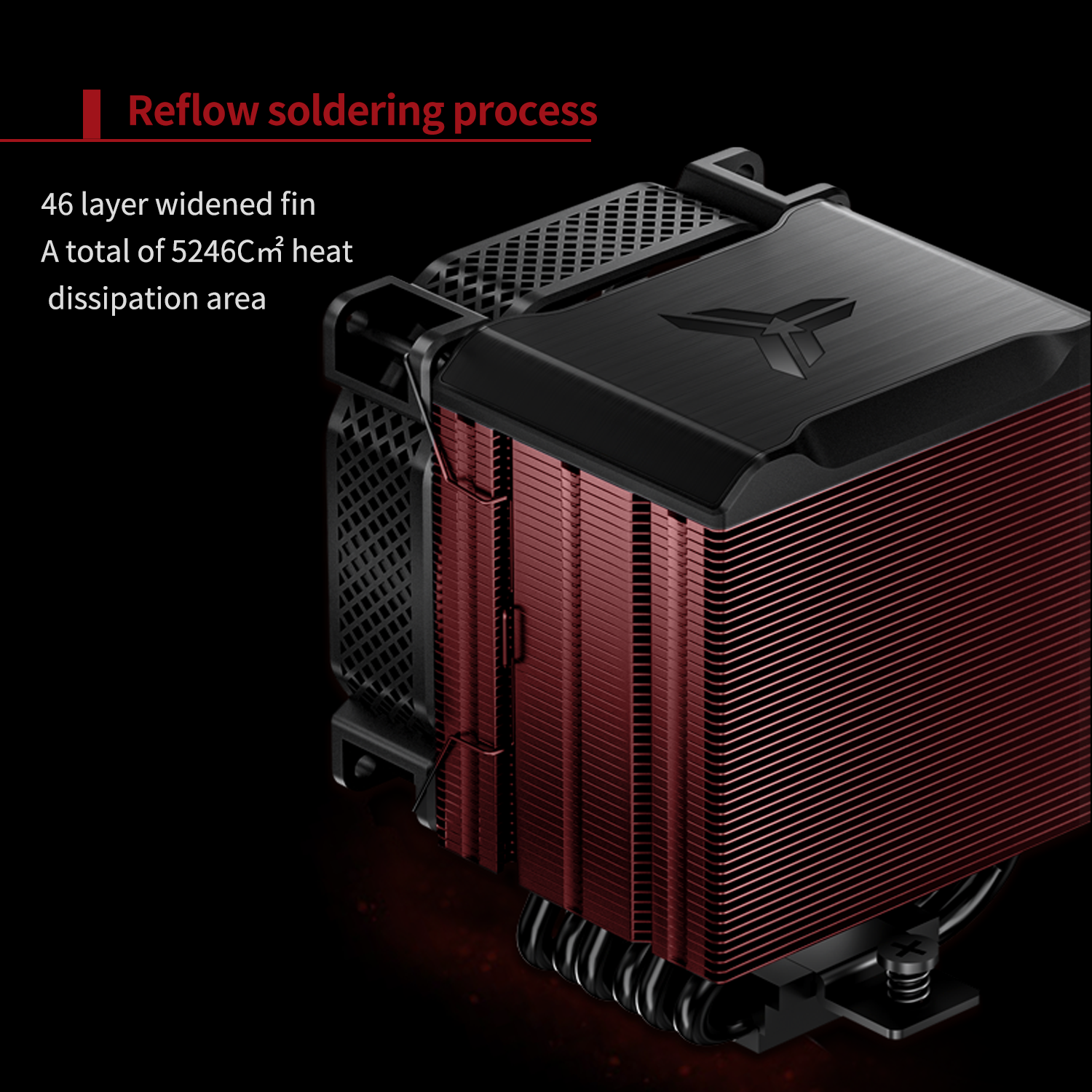 JONSBO HX6210 High Performance Air Cooler for ITX,6 Heatpipes 46 ...