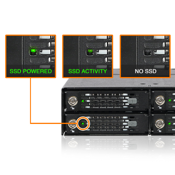 ICY DOCK 4 x M.2 NVMe SSD PCIe 4.0 Mobile Rack for 5.25" Bay with 4x ...