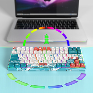 XVX M84 75% Wireless/Wired Mechanical Keyboard, Compact 84 Keys Hot ...