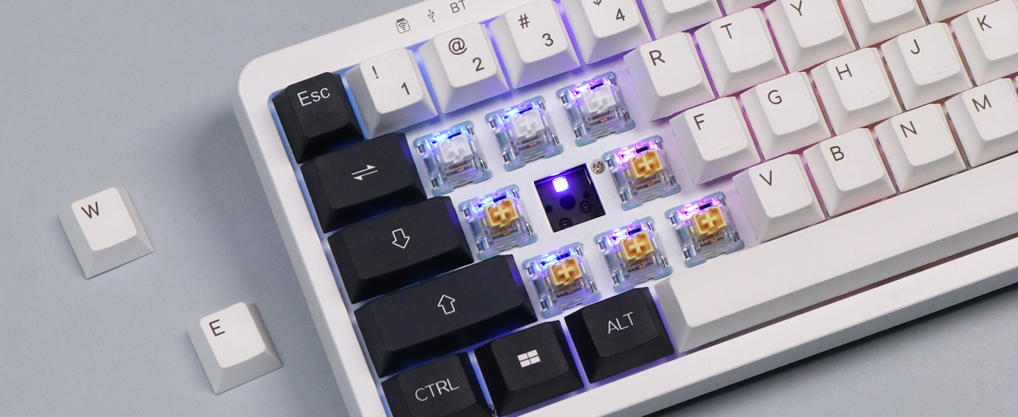 EPOMAKER Theory TH68 Pro 65% 67 Keys RGB Hot Swappable Programmable ...