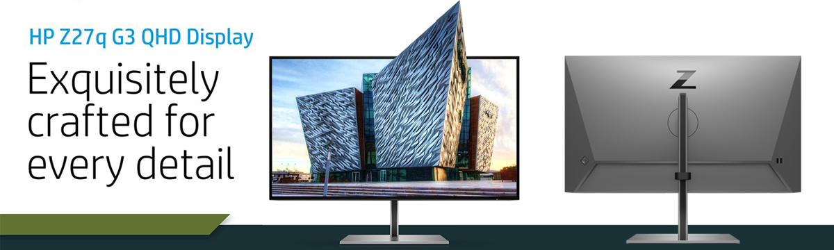 HP Z27Q G3 IPS QHD 16:9 Display 1C4Z7AA#ABA Bundle With Docztorm Dock ...