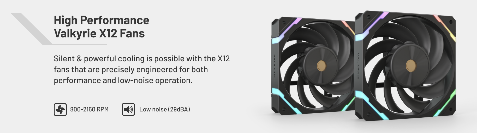 Valkyrie Vind SL125 Black CPU Air Cooler, ARGB, 6 Copper Heat Pipes ...