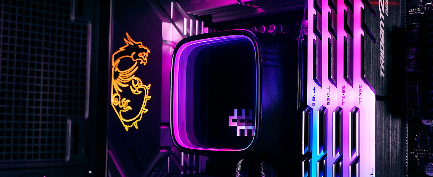 DeepCool LS720 SE Liquid Cooler 360mm 4th Gen Dual-Chamber Pump 3100RPM ...