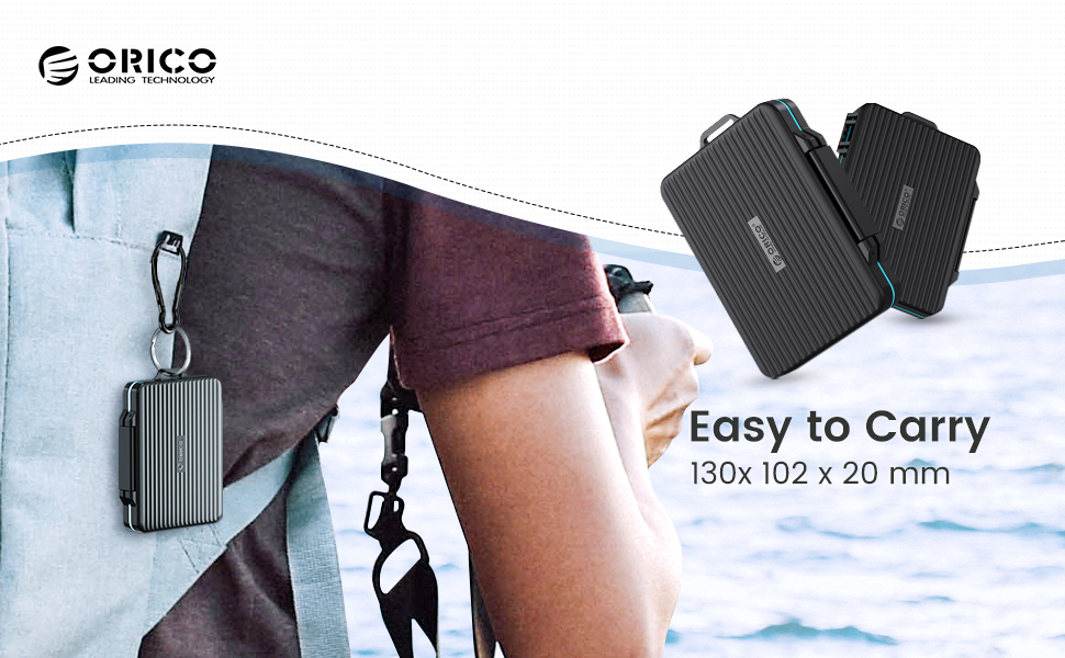 ORICO Waterproof Memory Card Holder Case Anti-static Shockproof TF/SD ...