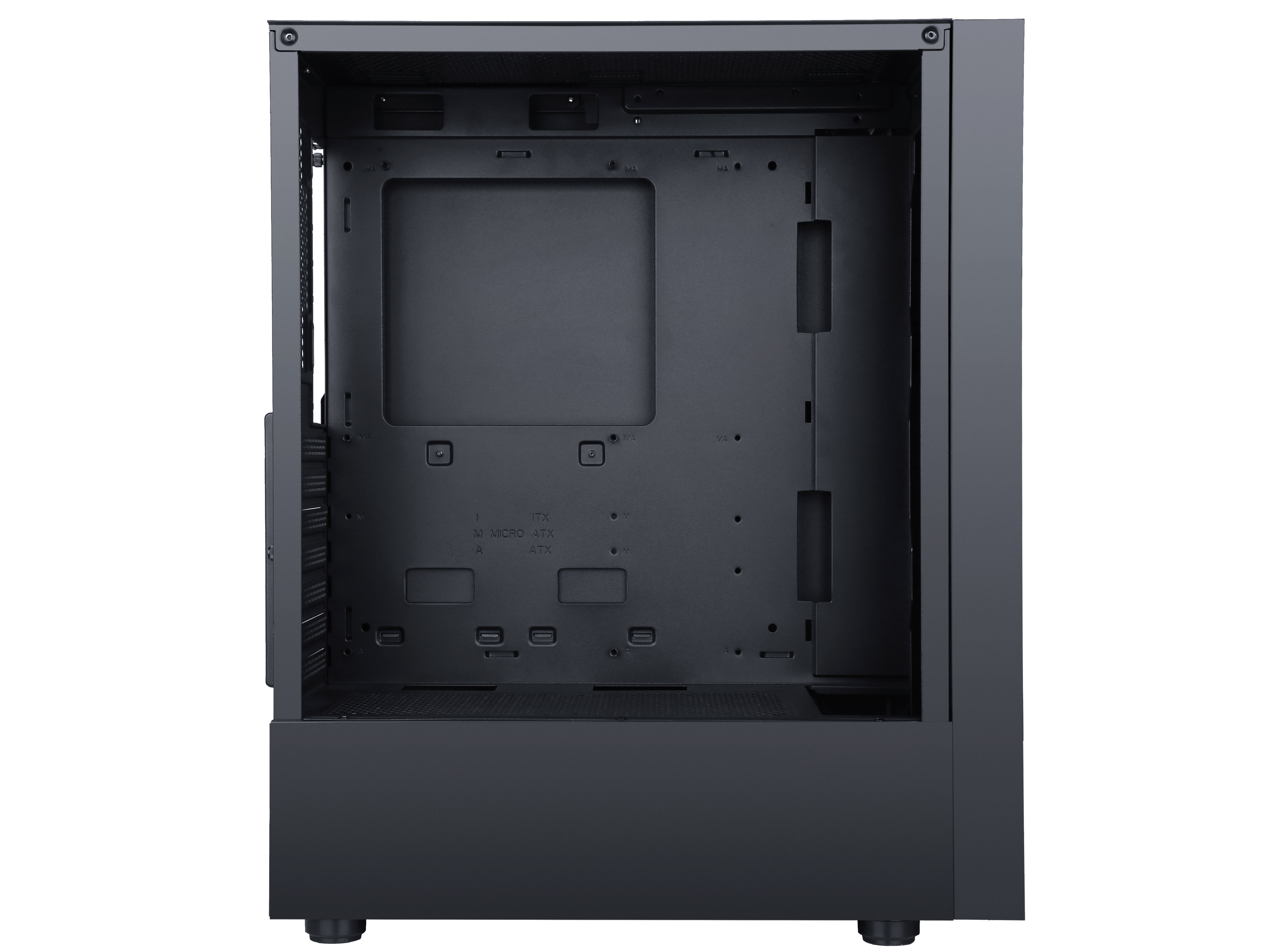 Sama ATX Mid Tower Gaming Computer Case USB3.0 Steel/ Tempered Glass PC Case with 4 x F-RGB LED ...