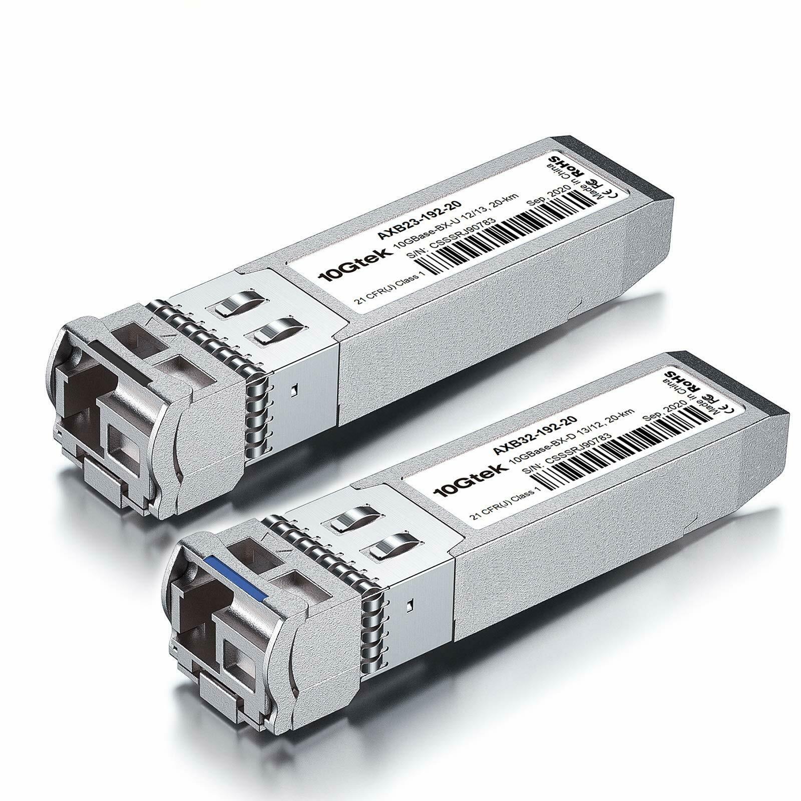 XZSNET 10GBASE-LR SFP+ Transceiver, 10G SFP+ To LC Single Mode Fiber Module Compatible With ...