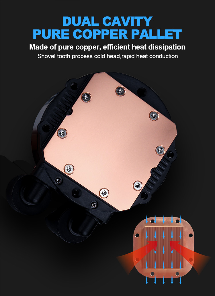 SAMA 240mm Cpu Liquid Cooler ARGB 240 AIO With Infinity Mirror Aluminum ...