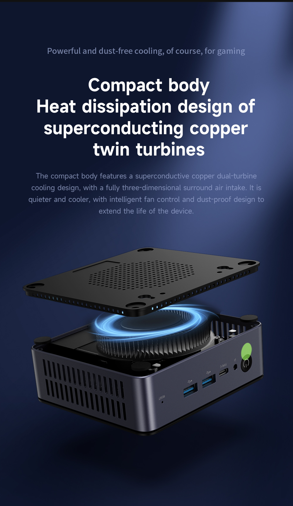 MLLSE GMKtec K2 Mini PC AMD Ryzen 7 7735HS 8C/16T DDR5 16G RAM 1TB ROM ...