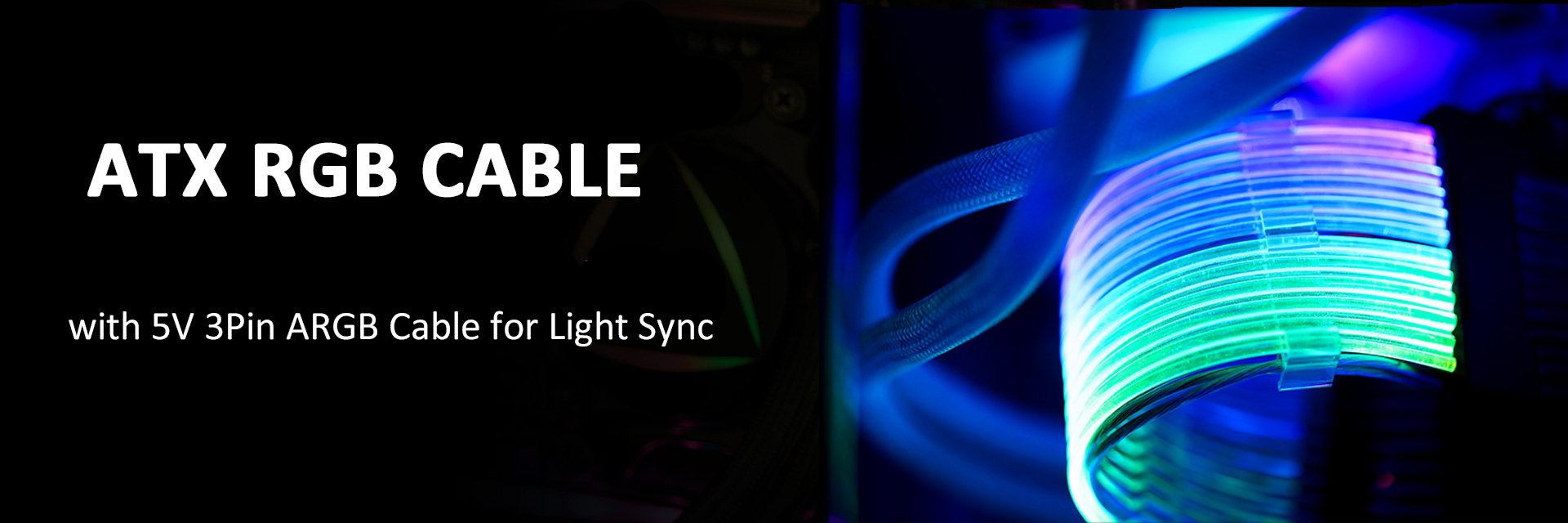 PANO-MOUNTS ATX RGB Extension Cable Triple 8Pin Graphics Card GPU ...