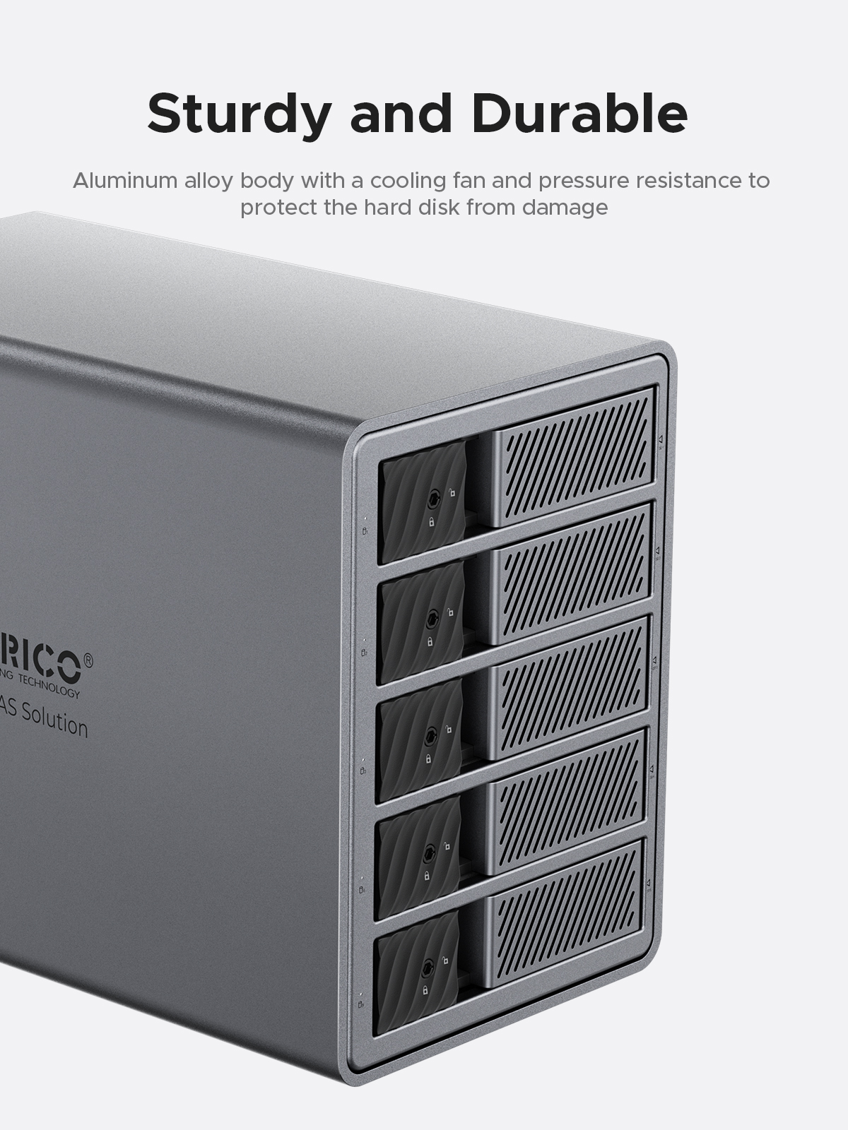 ORICO 2 Bay 3.5" Hard Drive Enclosure USB3.0 5Gbps DAS PRO 150W Power ...