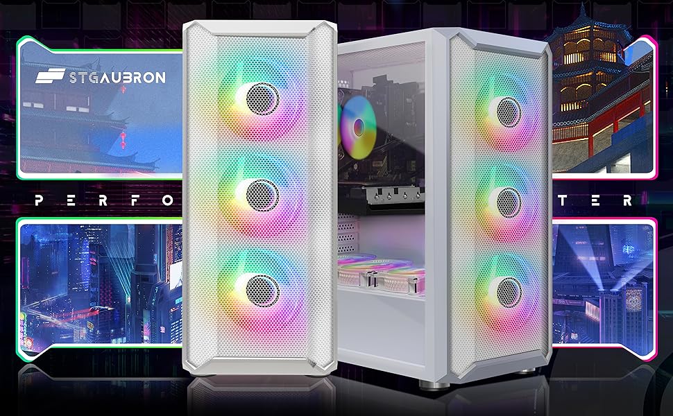 STGAubron Gaming Desktop PC, Intel Core i7-6700 up to 4.0G, 32G DDR4 ...