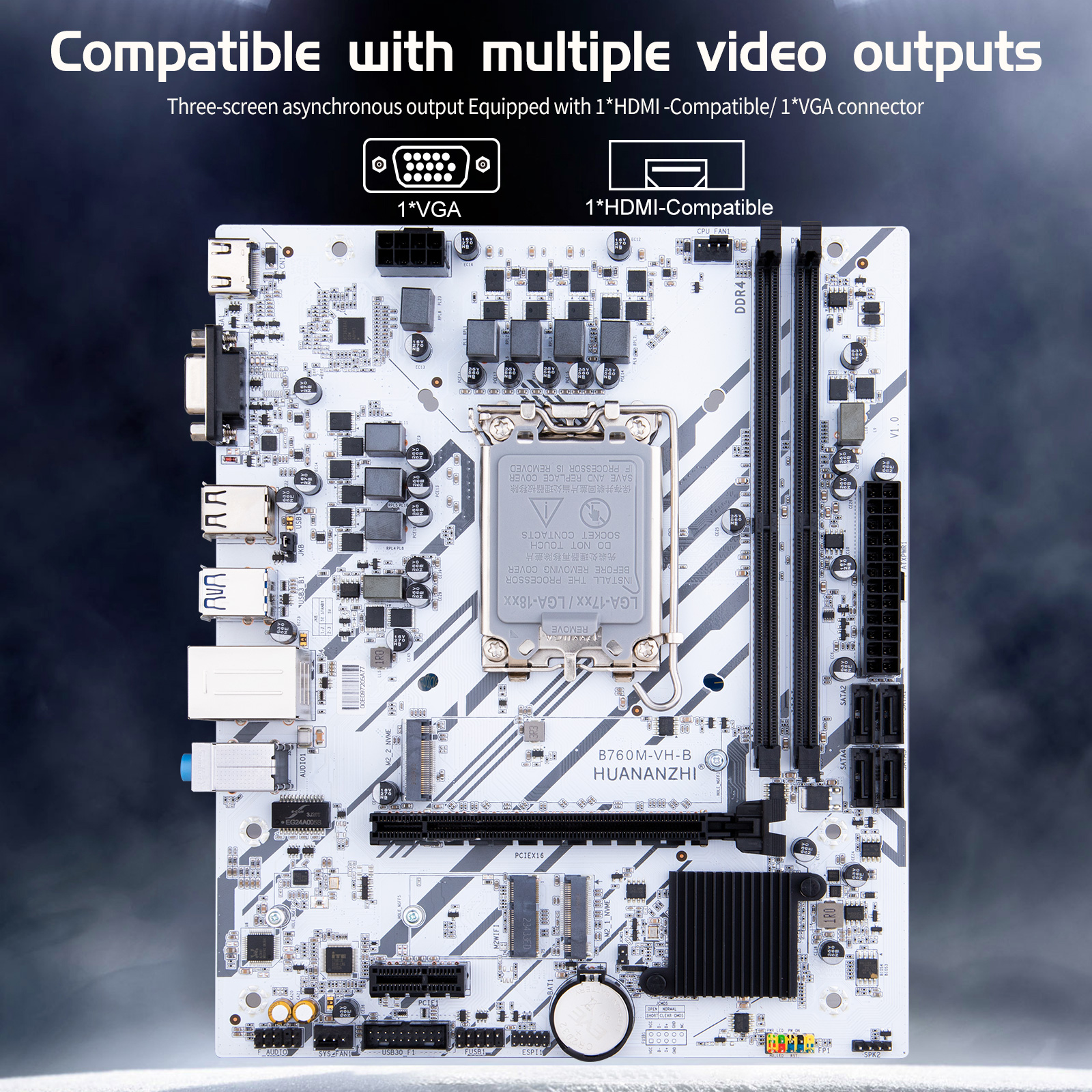 HUANANZHI B760 D4 M-ATX DDR4 Motherboard Support 12 13 Gen( LGA 1700 ...