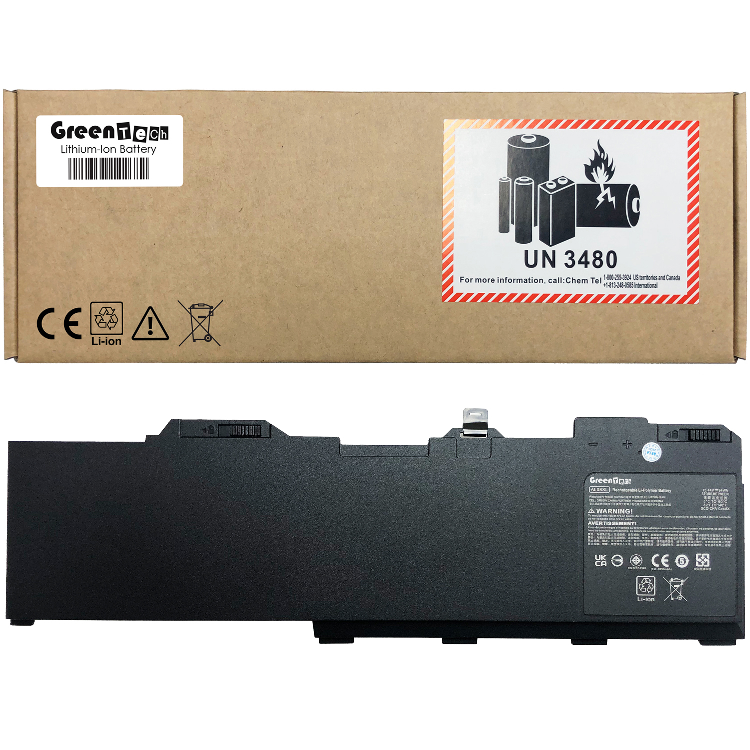 GREENTECH AL08XL L86212-001 BATTERY FOR HP ZBOOK FURY 15 G7 G8 ZBOOK ...