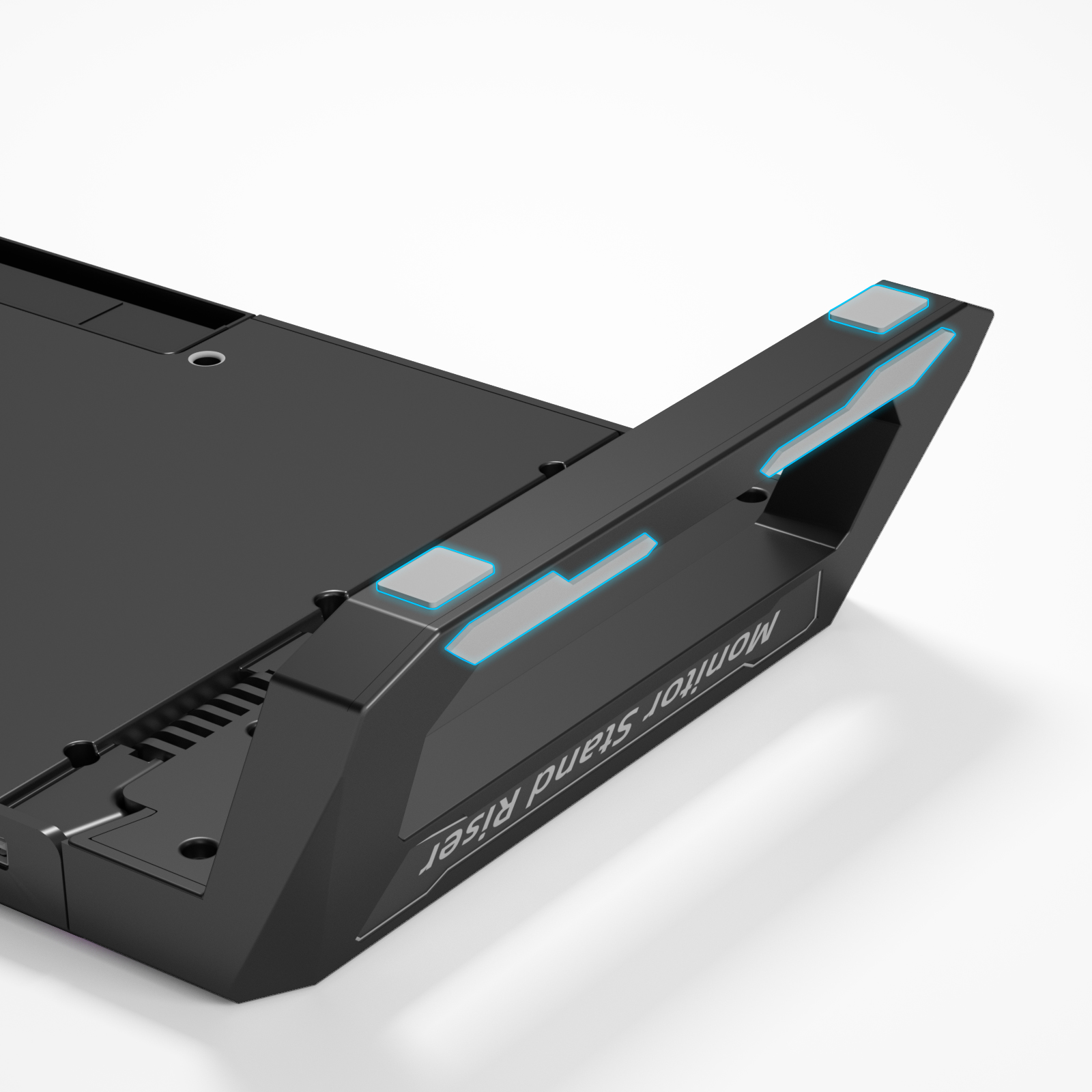 AICHESON Computer Monitor Stand Riser RGB Gaming Lights with 4 USB 3.0 ...