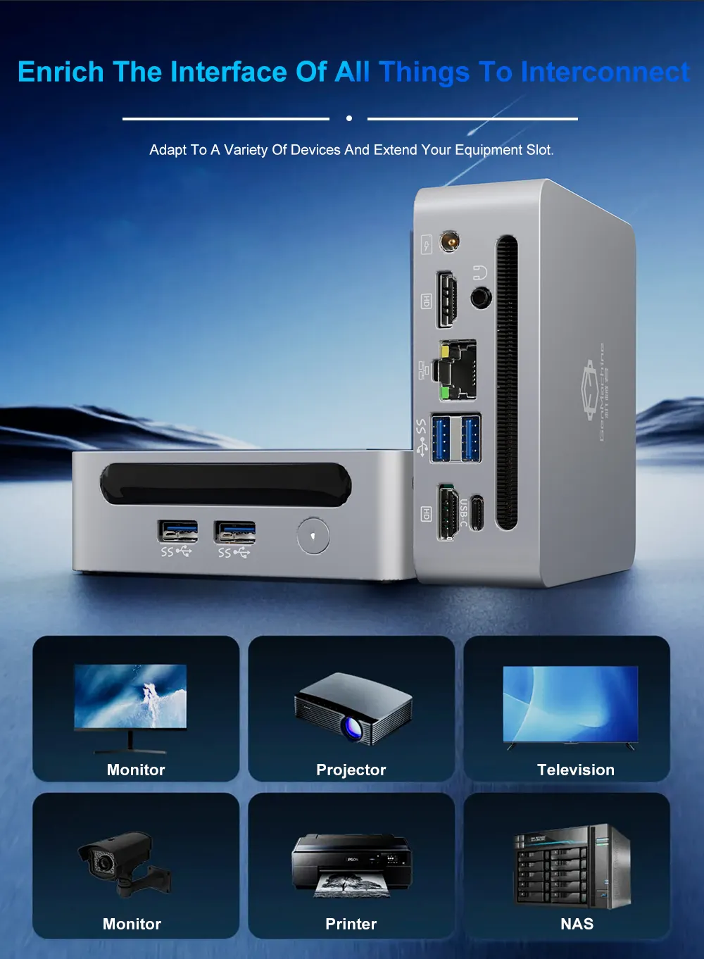 GenMachine Mini PC AMD Ryzen 7 5800H,32GB RAM 1TB M.2 NVMe SSD,Radeon ...