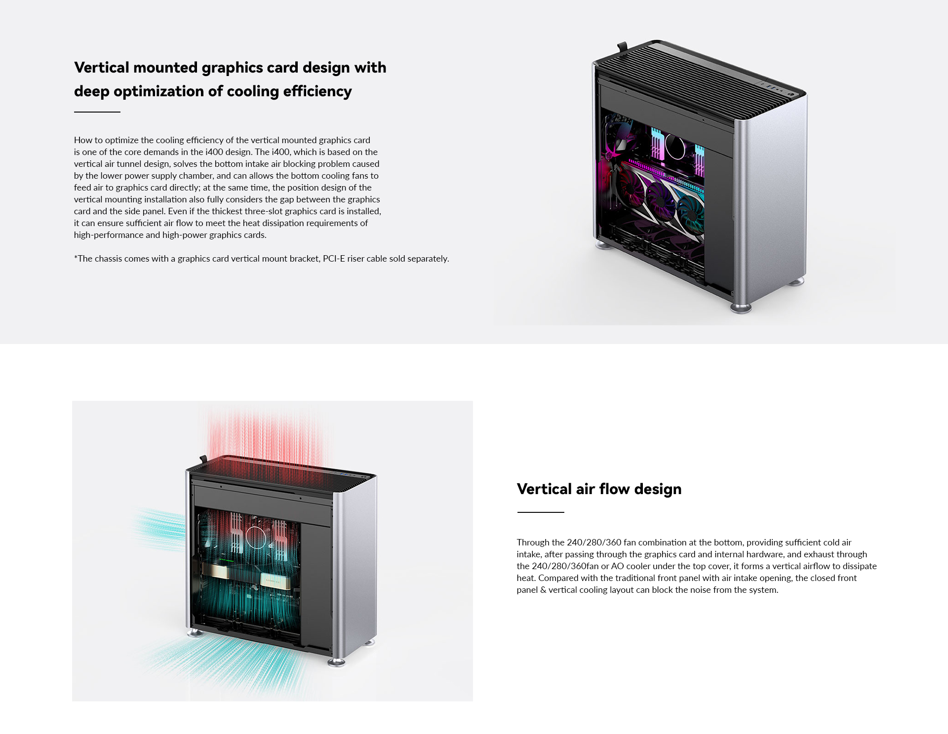 JONSPLUS i400 SG ATX Mid Tower Computer Case,Simplicity Design Glass ...