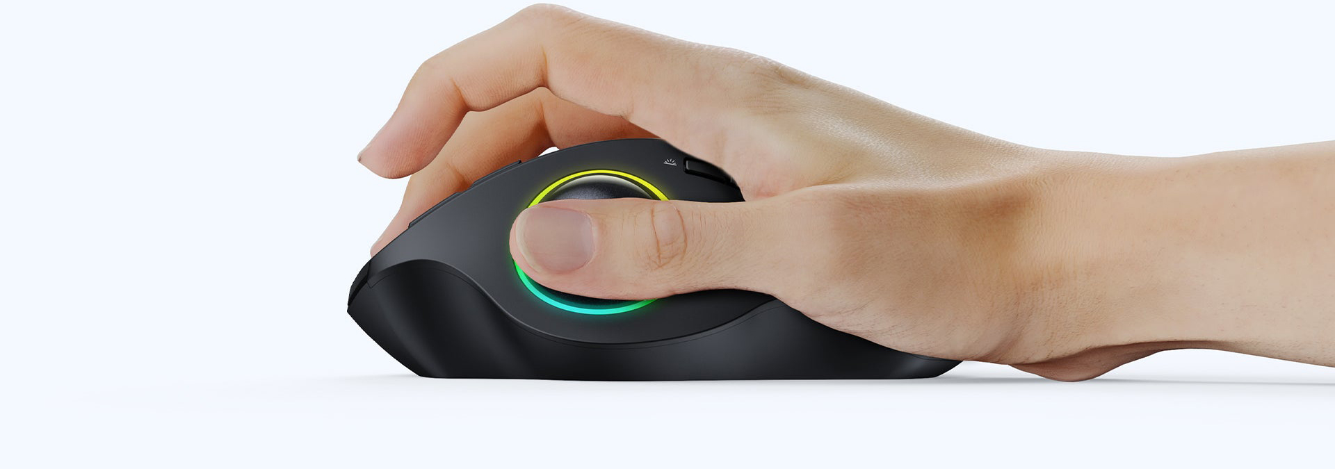 RGB Wireless Trackball Mouse, ProtoArc 2.4G Bluetooth Ergonomic ...