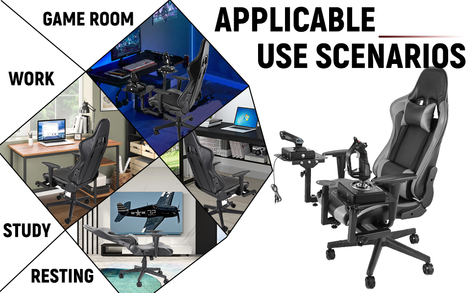 Minneer Flight Joystick Hotas Chair Mount Adjustable Compatible with ...