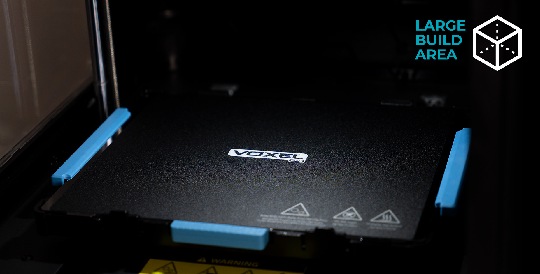 Monoprice Voxel Pro Enclosed 3D Printer DIY With Touchscreen Interface, Auto Leveling, Large ...