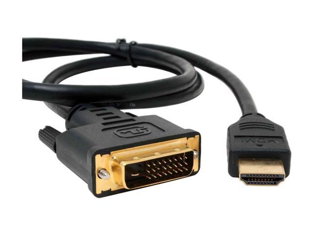 Link Depot DVI-1-HDMI 3 ft. Black DVI TO HDMI CABLE - Newegg.com