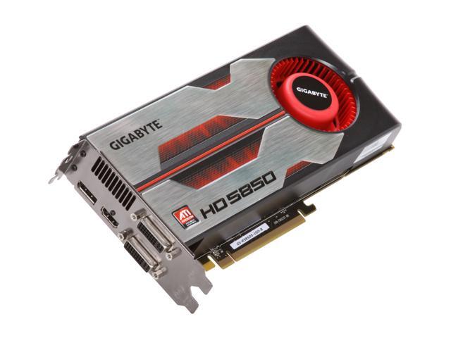 GIGABYTE Radeon HD 5850 (Cypress Pro) DirectX 11 GV-R585D5-1GD-B Video ...