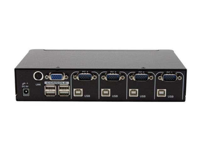 StarTech.com SV431USB 4 Port Professional VGA USB KVM Switch with Hub ...