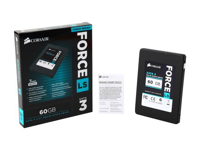 Corsair Force LS 2.5" 60GB SATA III MLC Internal Solid State Drive (SSD ...