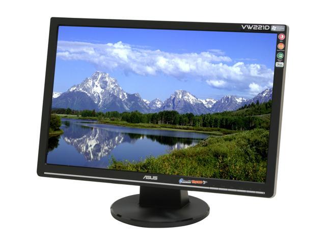 ASUS VW221D Black 21.6" 5ms Widescreen LCD Monitor 300 cd/m2 1000:1 ...