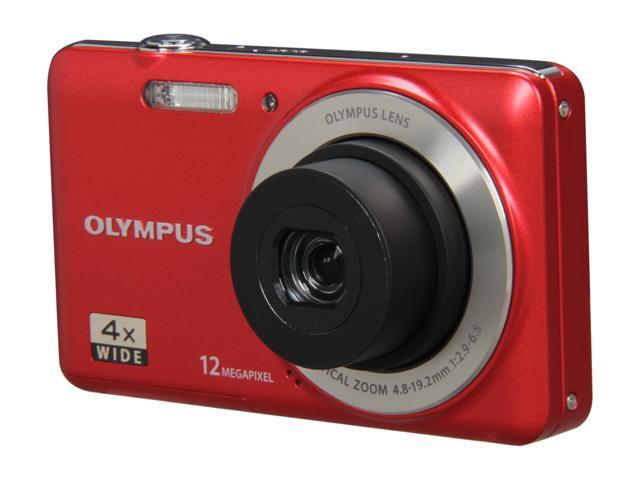 OLYMPUS VG-110 (228170) Red 12 MP 4X Optical Zoom Digital Camera ...