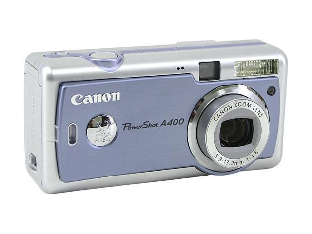 Canon PowerShot A400 Sky Blue 3.2MP 2.2X Optical Zoom Digital Camera ...