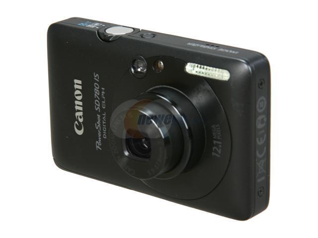 Canon PowerShot SD780 IS Black 12.1 MP 3X Optical Zoom Digital Camera ...